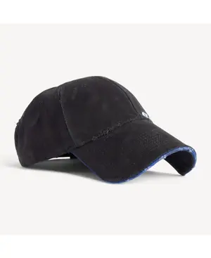 Balenciaga Tilted Typo Cap - Black