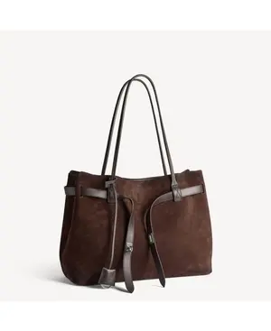 Balenciaga Bel Air Tote Bag Large - Light Espresso