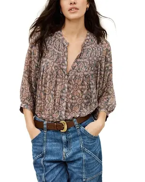 Ba&sh Tazio Blouse - Blue
