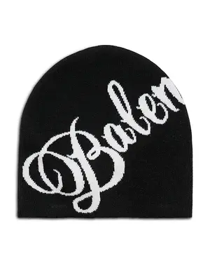 Balenciaga Logo Beanie - Black/white