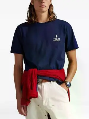Polo Ralph Lauren Logo-detail Cotton T-shirt - Blue