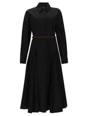 Max Mara Abito Chemisier Popeline - Black