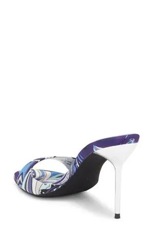 Jeffrey Campbell Ce-soire Slide Sandal - Blue Multi