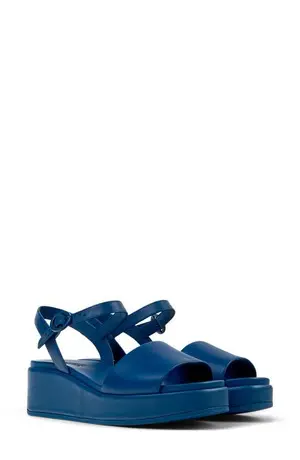 Camper Misia Platform Sandal - Navy