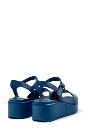 Camper Misia Platform Sandal - Navy