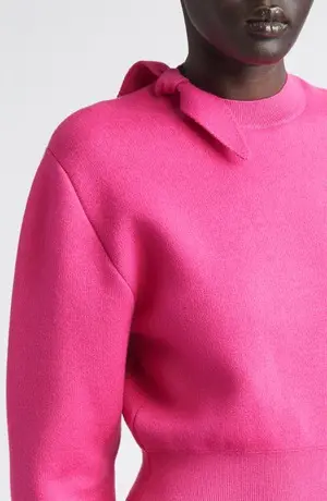 Givenchy Bow Detail Crewneck Sweater - Fuchsia