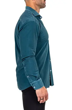 MACEOO Eins Marthy Contemporary Fit Button-up Shirt - Green