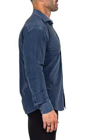 MACEOO Eins Marthy Contemporary Fit Button-up Shirt - Blue