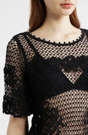Kobi Halperin Magnolia Cotton Top - Black