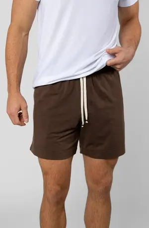 LEISURE LAB T-short Casual Shorts - Cafe