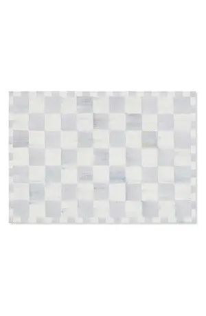 MACKENZIE-CHILDS Check Washable Rug - Sterling