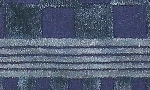 MACKENZIE-CHILDS Blue Tonal Check Rug