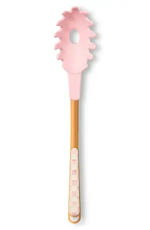 MACKENZIE-CHILDS Check Pasta Spoon - Rosy
