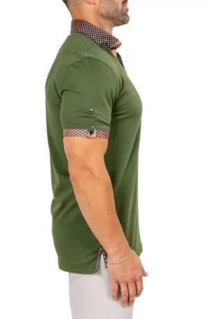 MACEOO Newton Marthyr0033 Button-down Piqué Polo