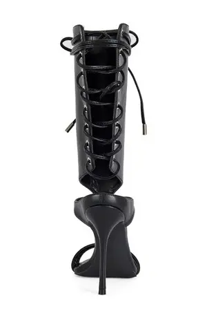 AZALEA WANG Bohdi Ankle Cuff Sandal - Black
