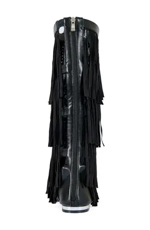 AZALEA WANG Fringe Gladiator Sandals