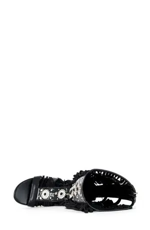 AZALEA WANG Fringe Gladiator Sandals