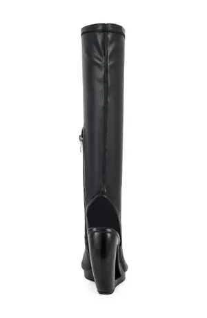 AZALEA WANG Ilyssa Peep Toe Boots