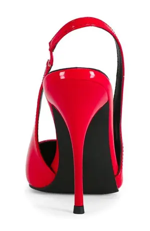 AZALEA WANG Sylva Slingback Pointed Toe Pump - Red