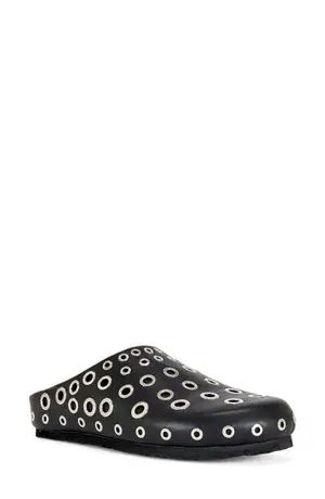 AZALEA WANG Marsha Grommet Platform Mules - Black