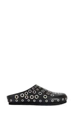 AZALEA WANG Marsha Grommet Platform Mules - Black