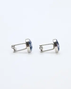 KNOTTERY & CO Houndstooth Heritage Silk Cufflinks