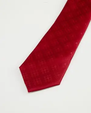 KNOTTERY & CO Houndstooth Mosaic Silk Jacquard Neck Tie