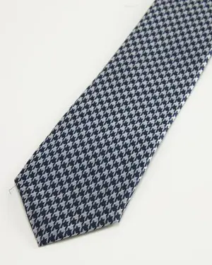 KNOTTERY & CO Houndstooth Heritage Silk Jacquard Neck Tie