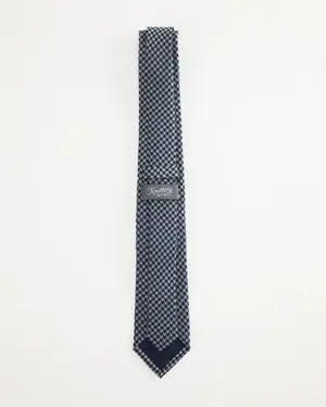 KNOTTERY & CO Houndstooth Heritage Silk Jacquard Neck Tie