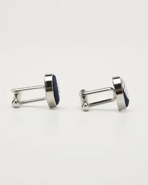 KNOTTERY & CO Polka Dot Silk Cufflinks