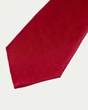 KNOTTERY & CO Bark Weave Silk Jacquard Neck Tie