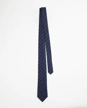 KNOTTERY & CO Diamond Blossom Silk Jacquard Neck Tie