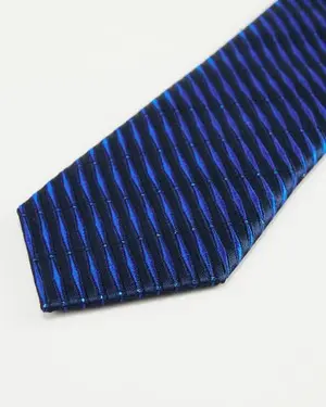 KNOTTERY & CO Ripple Lines Silk Jacquard Tie