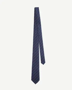 KNOTTERY & CO Striped Silk Jacquard Neck Tie