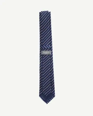 KNOTTERY & CO Striped Silk Jacquard Neck Tie