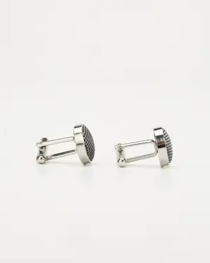 KNOTTERY & CO Twill Silk Cufflinks