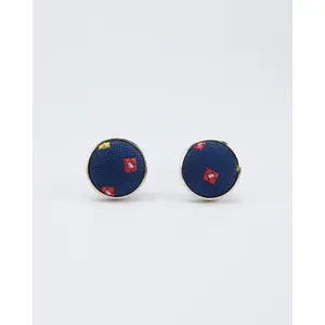 KNOTTERY & CO Diamond Blossom Silk Cufflinks