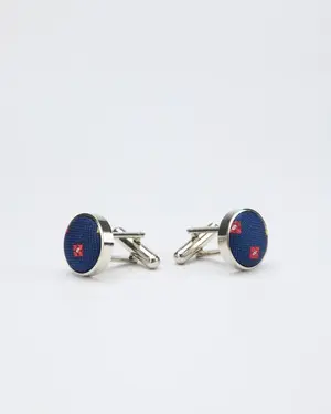 KNOTTERY & CO Diamond Blossom Silk Cufflinks