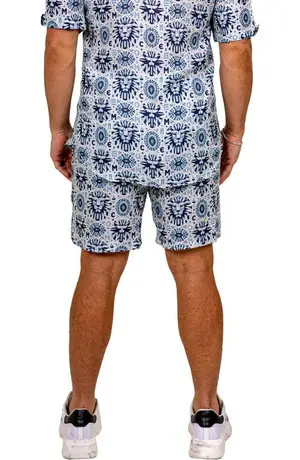 MACEOO Marthyr Drawstring Shorts - Blue