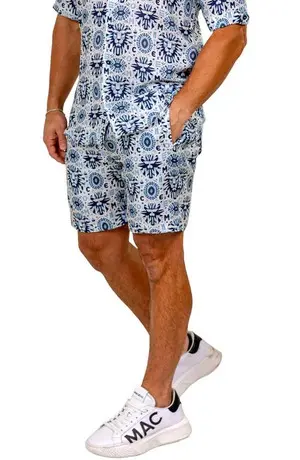 MACEOO Marthyr Drawstring Shorts - Blue