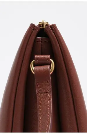 Bimba Y Lola Mini Leather Clutch Bag - Nut