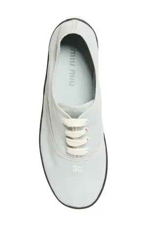 Miu Miu Low-top Canvas Sneakers - Blue