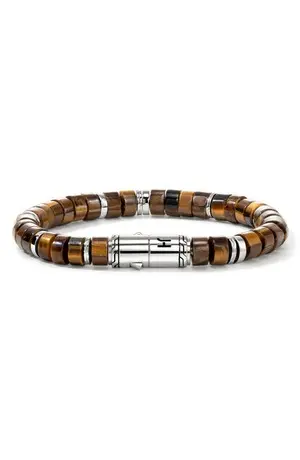 John Hardy Heishi Beaded Bracelet - Silver