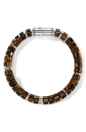 John Hardy Heishi Beaded Bracelet - Silver