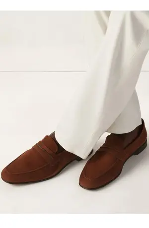 Zegna Secondskin Driving Loafer - Light Brown