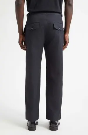 BODE Side Buckle Seersucker Trousers