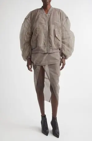 Rick Owens Sculpted Tulle Skirt - Dust