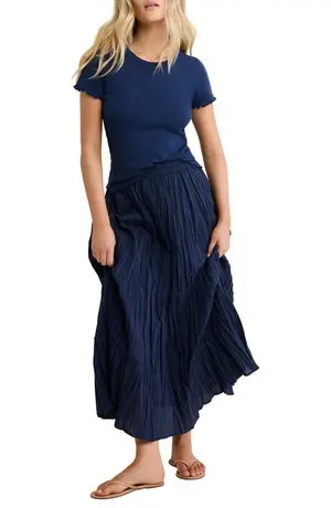 NZ BY NIC AND ZOE Pointelle Rib T-shirt - Ink
