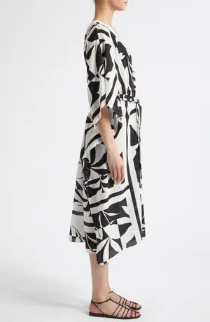 Max Mara Lancia Print Silk Dress