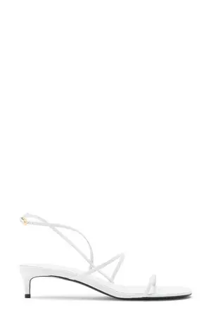 Khaite Loop Kitten Heel Sandal - Chalk